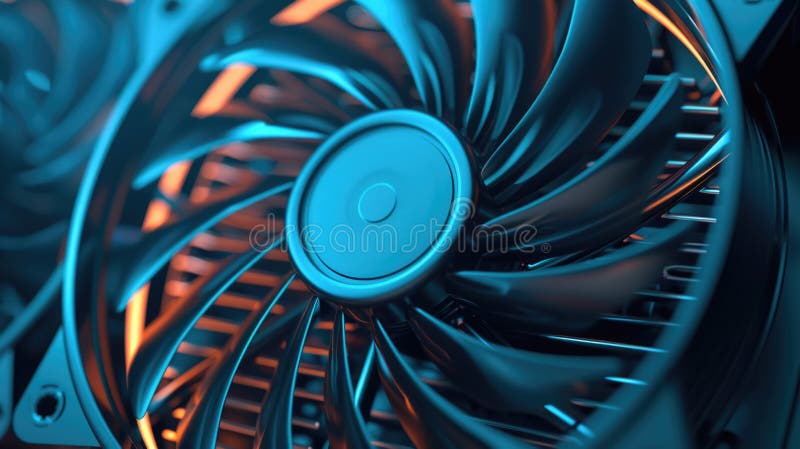 Detailed Shot of a Computer Fan, Ideal for Tech Concepts Stock Image ...