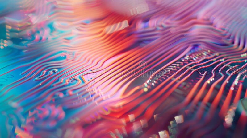 A Detailed Shot of a Conductive Ink Swatch with a Mix of Glossy and ...