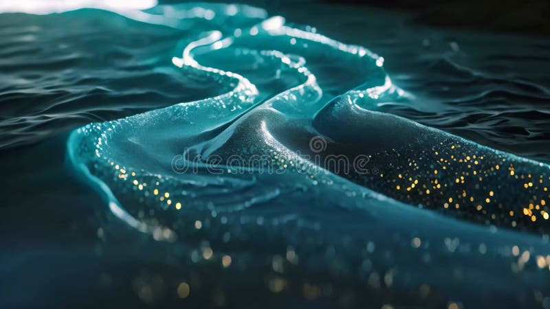 A Detailed Shot of a Corroded Chain Lying Underwater, Showcasing the ...