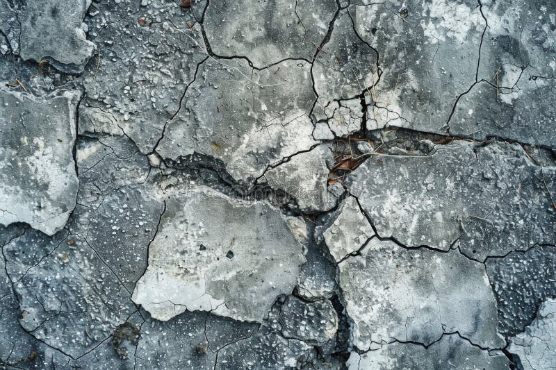 Detailed Shot of Cracked Concrete, Suitable for Construction Projects ...