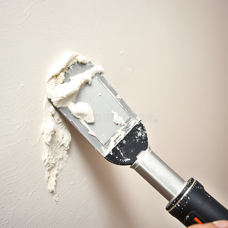 A Detailed Shot of a Drywall Scraper Used To Remove Old Joint Compound ...