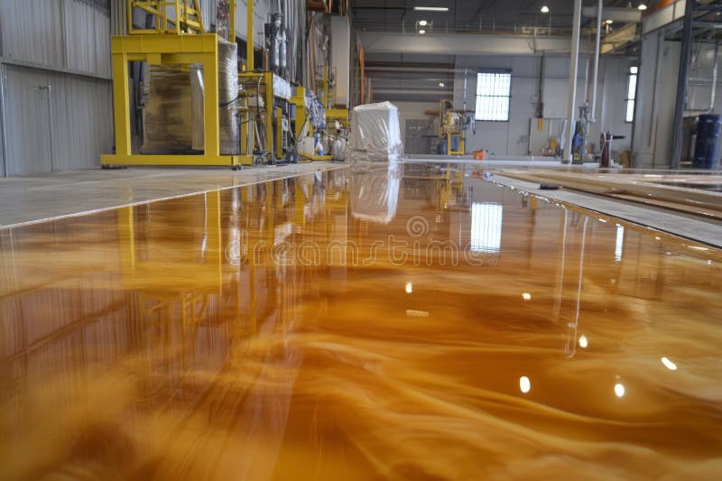 A Detailed Shot of an Epoxy Resin Project in the Curing Process Stock ...