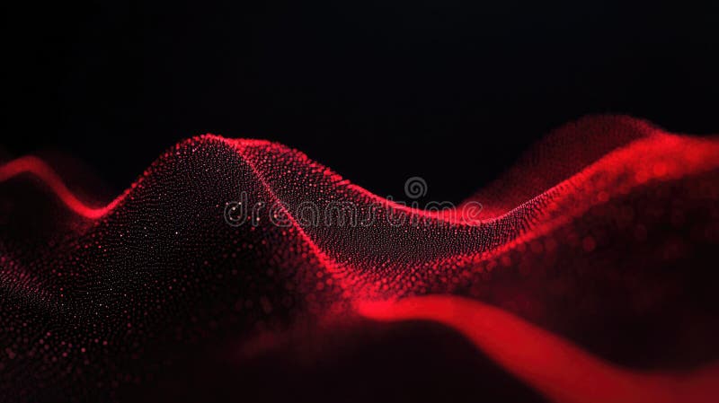 Close-up of red light wave stock photo. Image of design - 378385368