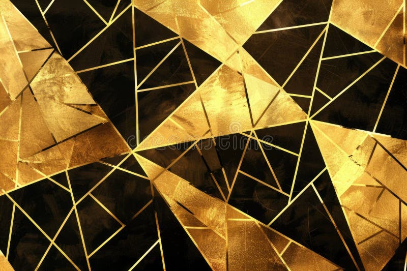 Detailed Shot of a Gold and Black Wall, Perfect for Interior Design ...