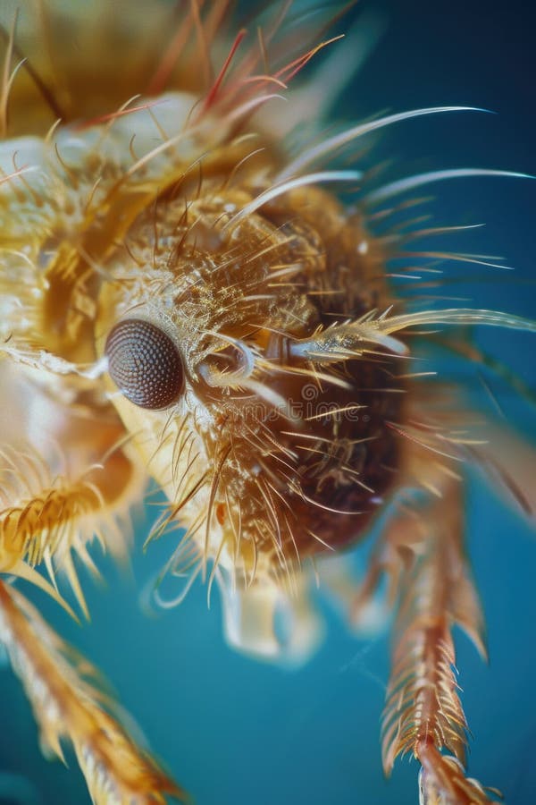 A Detailed Shot of an Insect S Head Showing Its Features and Texture ...