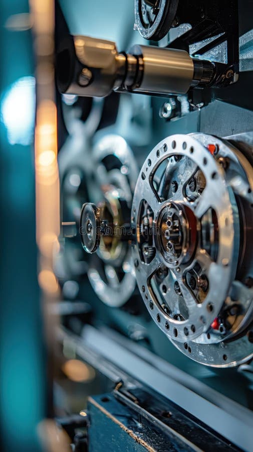 Mechanical Components Industrial Machinery Detailed Shot Interlocking ...