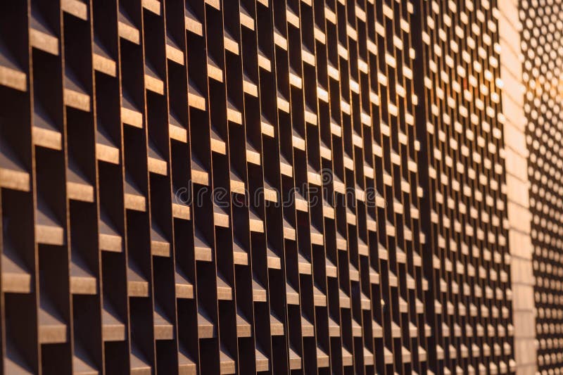 Detailed Shot of a Metal Wall with Its Many Sections Clearly Visible ...