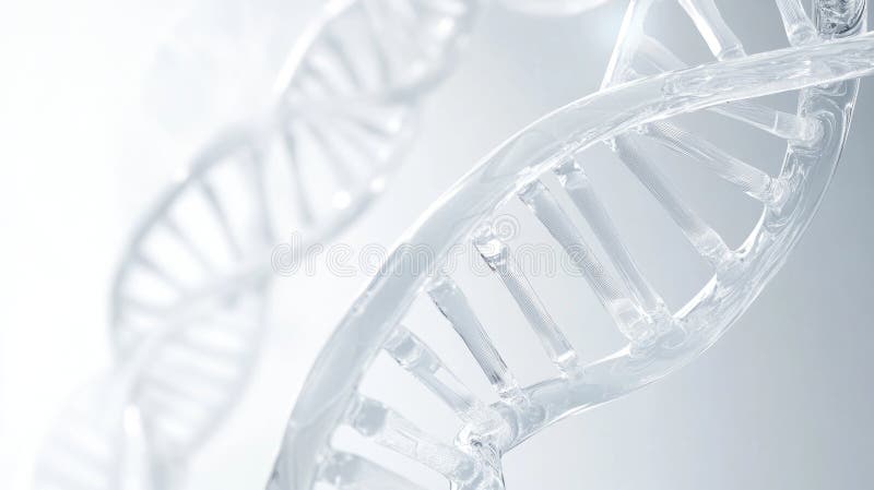 A Detailed Shot of a Molecular Model Showing the Structure of DNA Stock ...