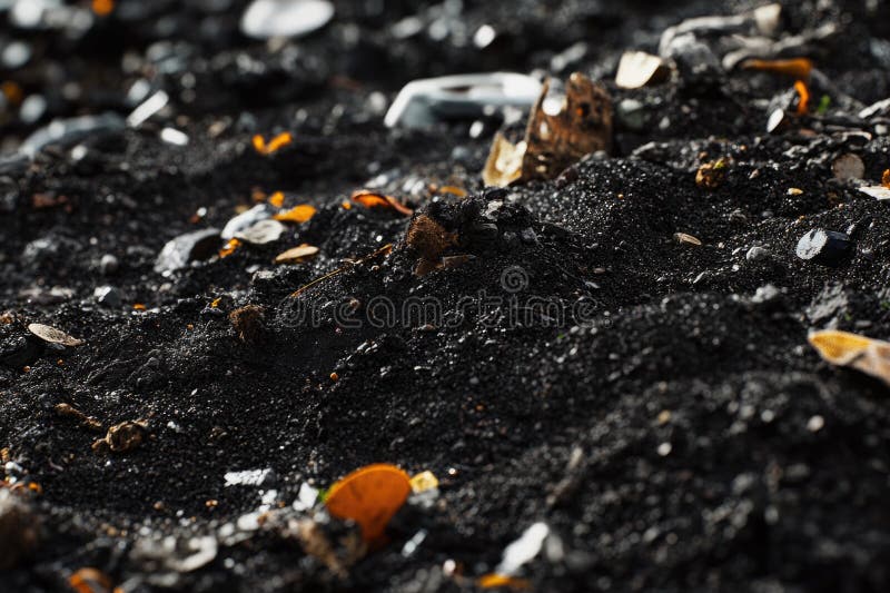 A Detailed Shot of a Mound of Soil and Earth Stock Photo - Image of ...