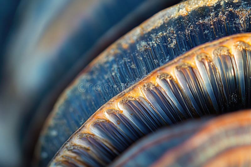 A Detailed Shot of Multiple Shells with Textures and Patterns Stock ...