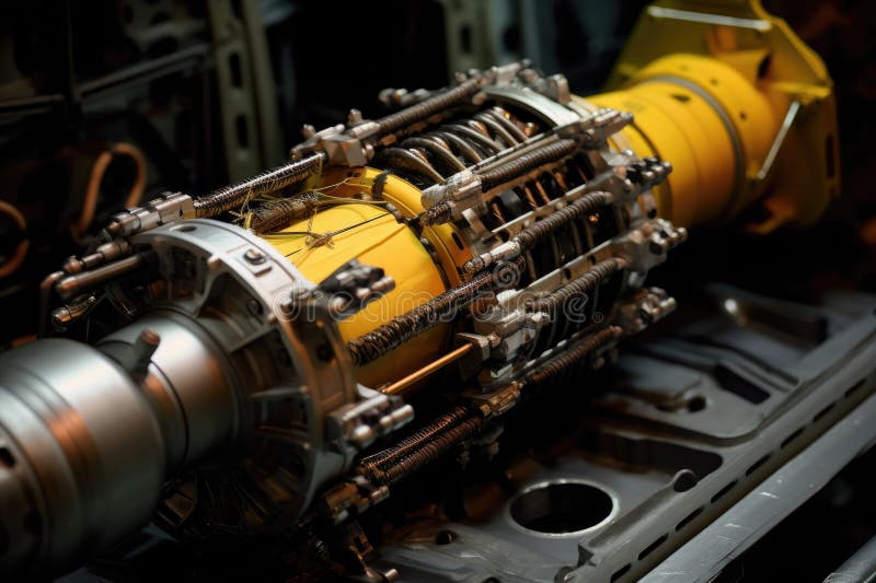 Detailed Shot of a Nuclear Fuel Rod Assembly before Insertion Stock ...