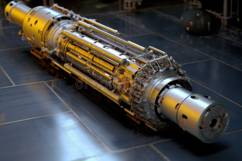 Detailed Shot of a Nuclear Fuel Rod Assembly before Insertion Stock ...