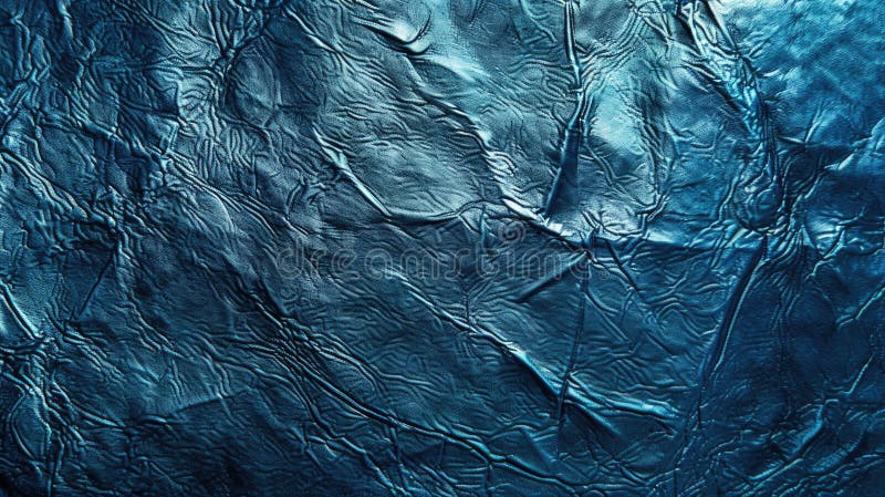 Detailed Shot of a Piece of Blue Foil. Perfect for Backgrounds or ...