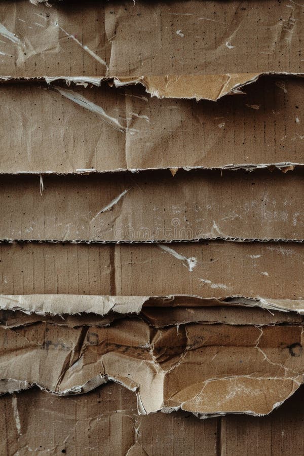 Detailed Shot of a Piece of Cardboard, Versatile for Various Projects ...