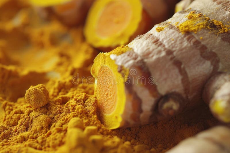 A Detailed Shot of a Piece of Ginger Resting on Top of a Pile of Sand ...