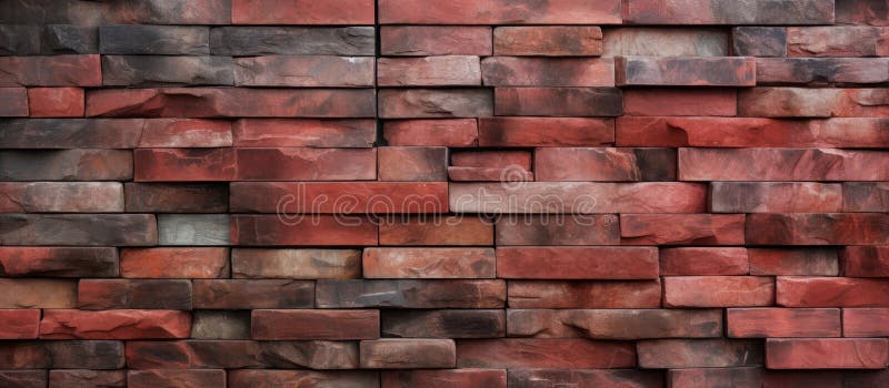 Detailed Close Up of a Red Brick Wall Showcasing Intricate Brickwork ...