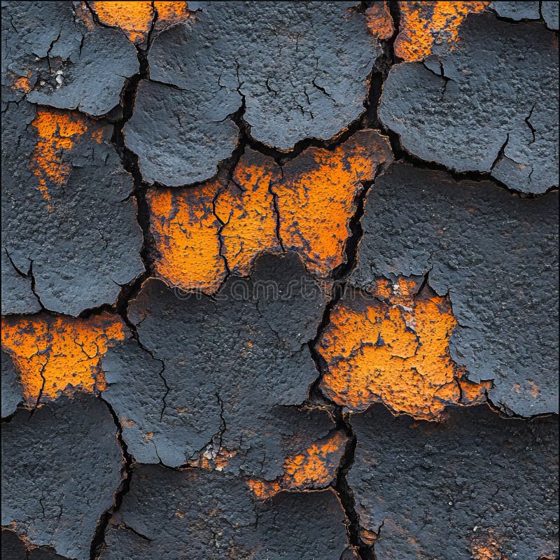 Detailed Shot of Rusty, Flaking Metal with Orange Oxidation Stock Photo ...