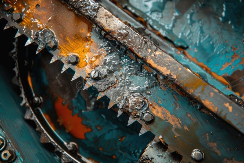 Detailed Shot of Rusty Metal Surface. Ideal for Industrial Concepts ...