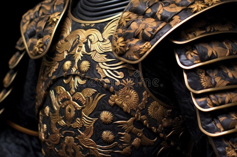 Detailed Shot of Samurai Armor Patterns Stock Image - Image of ...