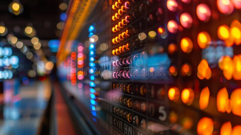 Detailed Shot of the Scoring Display with the Names of Each Player and ...