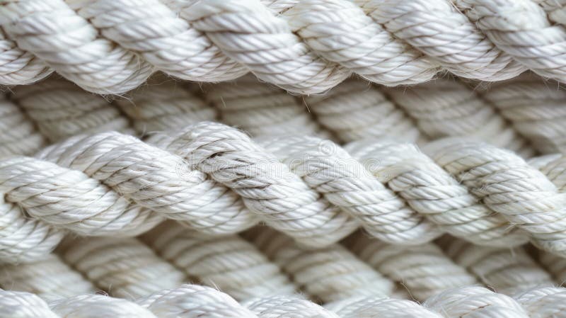 Detailed Shot Showcasing the Texture and Pattern of Beige Jute Rope ...