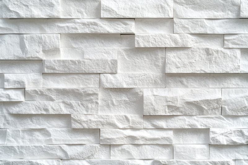 A Detailed Shot of a Smooth White Stone Wall with No Ornamentation or ...