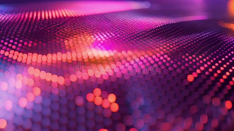 A Detailed Shot of the Surface of a Quantum Dot Display Capturing the ...