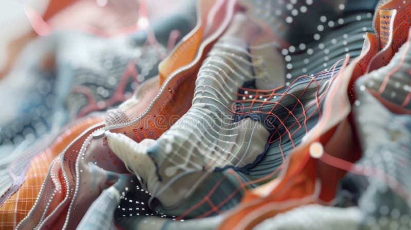 A Detailed Shot of the Textiles Sensor System Which Uses Advanced ...
