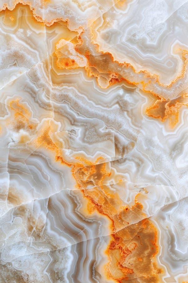 A Detailed Shot of Textured Orange and White Marble Stock Photo - Image ...