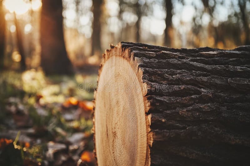 A Detailed Shot of a Tree Trunk in a Woodland Environment Stock Photo ...