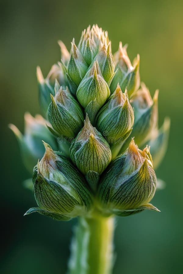 Detailed Shot Unopened Green Flower Bud Stock Photos - Free & Royalty ...