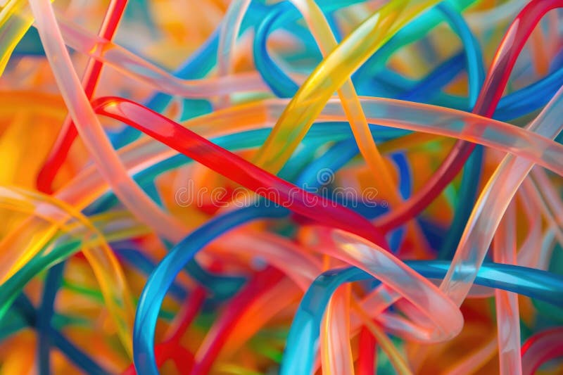 A Detailed Shot of Variously Colored Electrical Wires Stock Photo ...