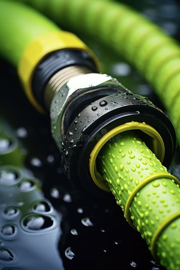 Detailed Shot of a Water Hose with Droplets, Suitable for Various ...