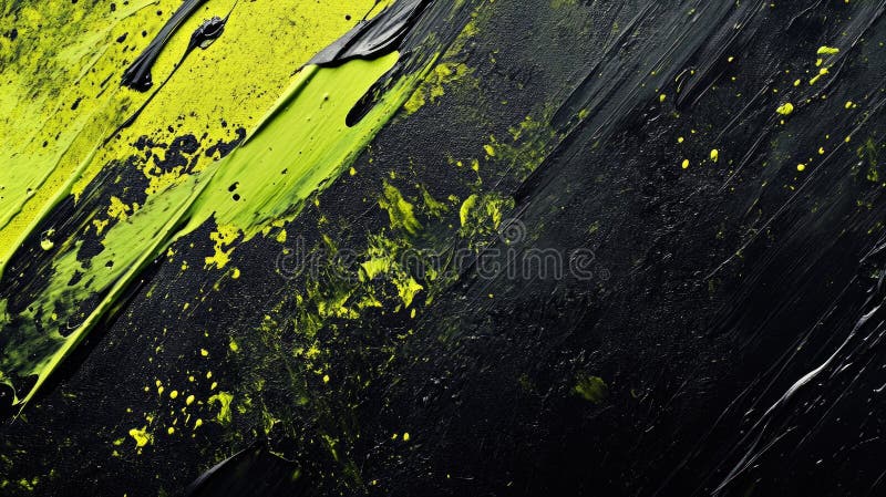 A Detailed Shot of a Yellow and Black Painted Artwork Stock Image ...