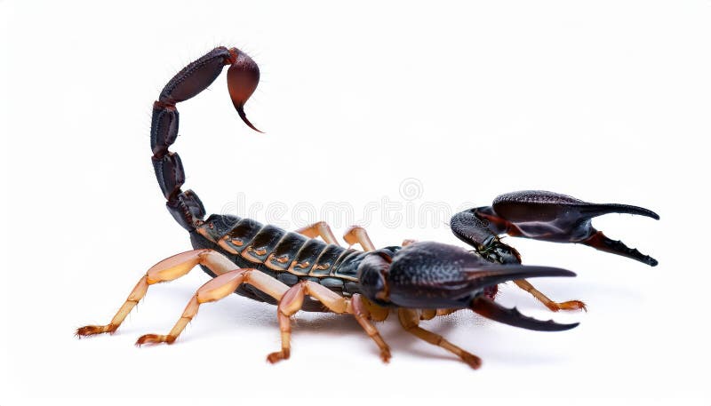 Striking Transparent Scorpion Against a White Background, Showcasing ...