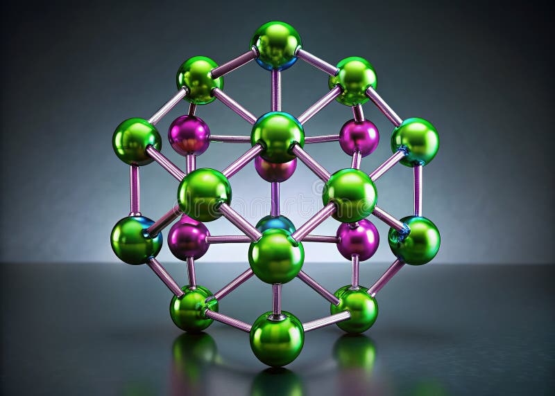 Detailed Silhouette of Tungsten Hexafluoride WF6 Molecular Structure on ...