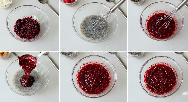 Step-by-Step Raspberry Chia Seed Jam Recipe: Vibrant Red Berry Jam Made ...