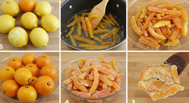 Making Candied Citrus Peel: a Step-by-Step Guide with Vibrant Colors and Detailed Instructions ...