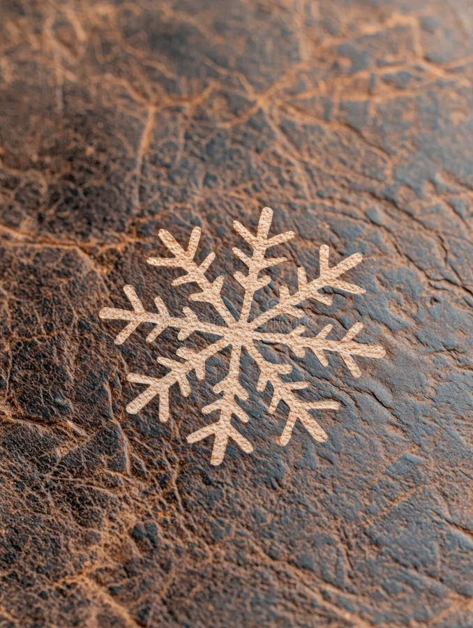 Detailed Snowflake on Textured Surface Stock Illustration ...