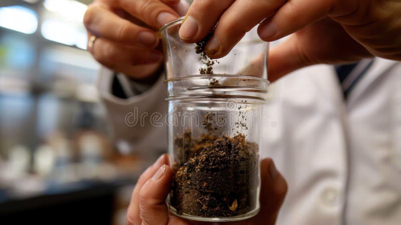 Detailed Soil Sample Analysis for Agricultural Applications. Stock ...