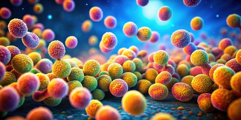 Detailed Staphylococcus Aureus Bacteria Image for Microbiology Research ...