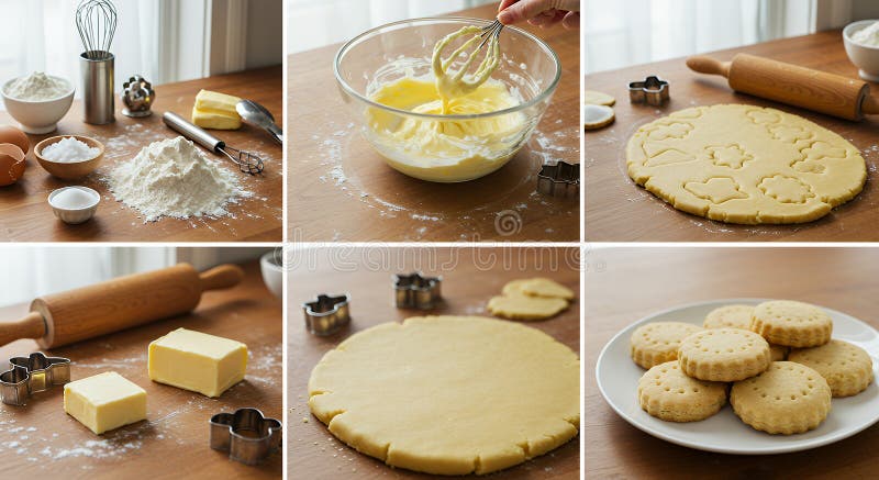 Step-by-Step Shortbread Cookie Baking Guide: Golden Brown Cookies ...