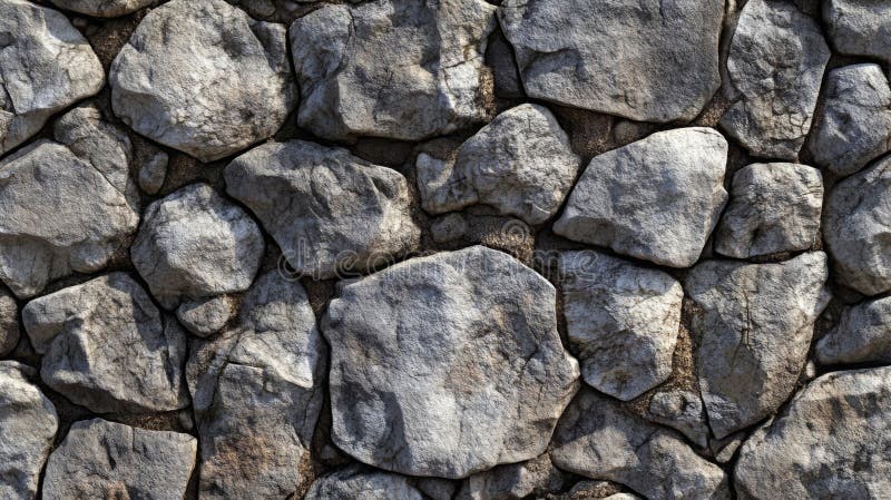 Detailed Stone Wall Texture with Gray Rocks Background for Construction ...