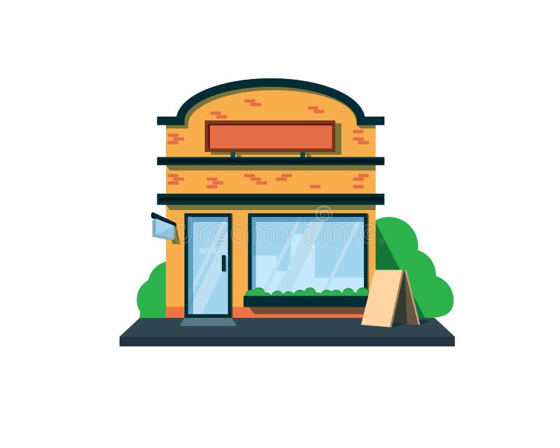 Detailed Bright Store Illustration Stock Vector - Illustration of ...