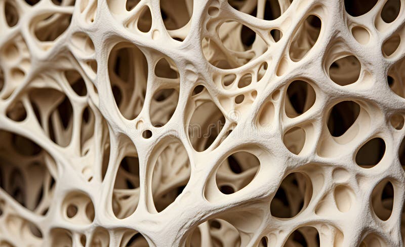 Detailed Structure of Bone Tissue, Close-up View Stock Photo - Image of ...
