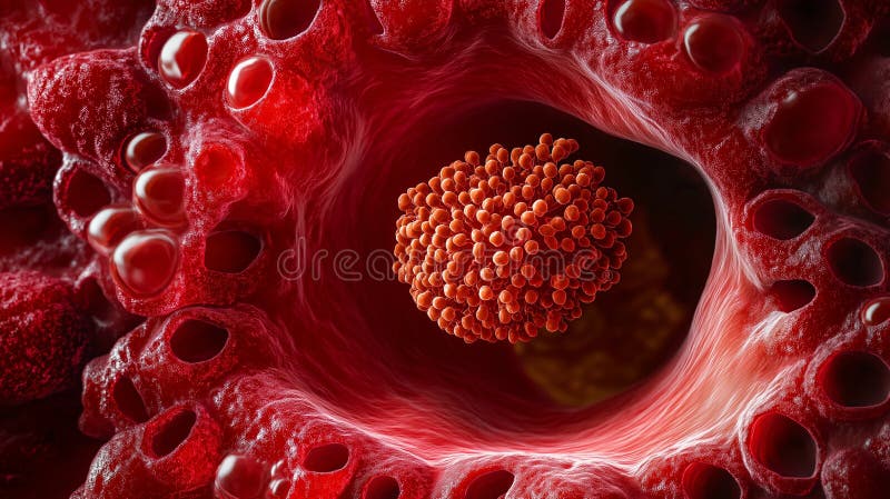 Detailed Structure of a Red Blood Cell, Showing Its Biconcave Shape ...