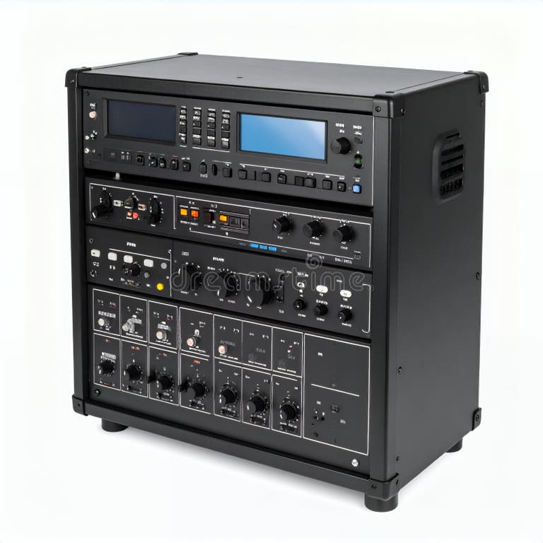 Complex Audio Processing Unit with Multiple Screens and Controllers on ...