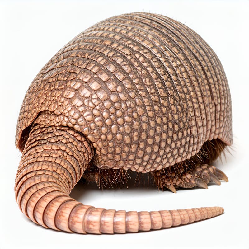 Armadillo Portrait Showcasing Unique Shell Texture and Anatomical ...