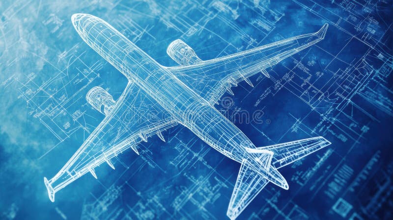 Detailed Technical Blueprints Featuring the Design Specifications of an ...