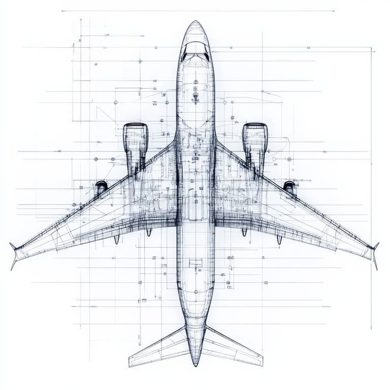 Detailed Technical Blueprints Showcasing the Design and Specifications ...